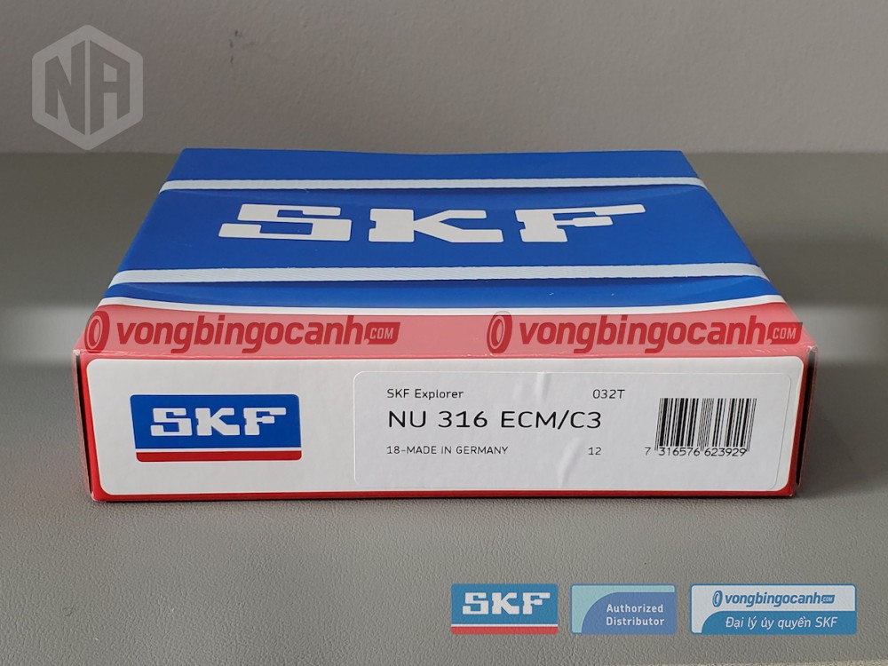 Vòng bi NU 316 ECM/C3, Vòng bi đũa đỡ SKF, Đại lý ủy quyền SKF