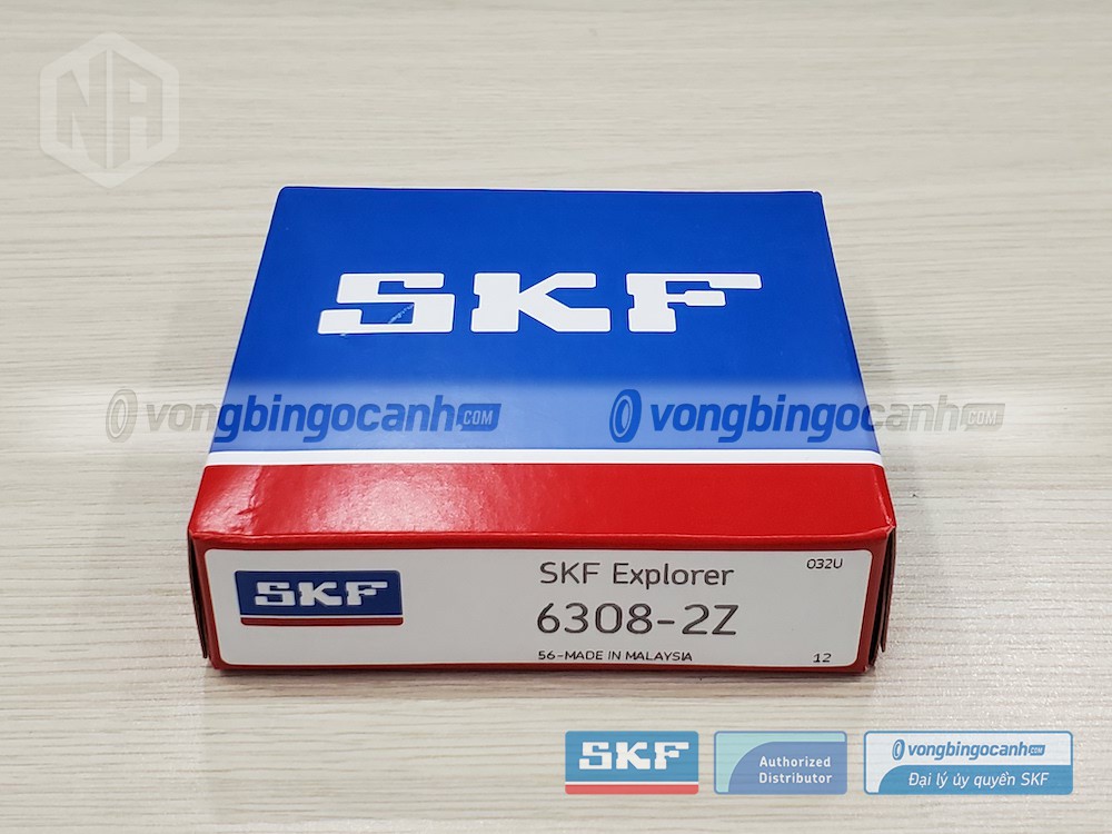 Vòng bi 6308-2Z, Vòng bi cầu SKF, Vòng bi Ngọc Anh, Đại lý SKF