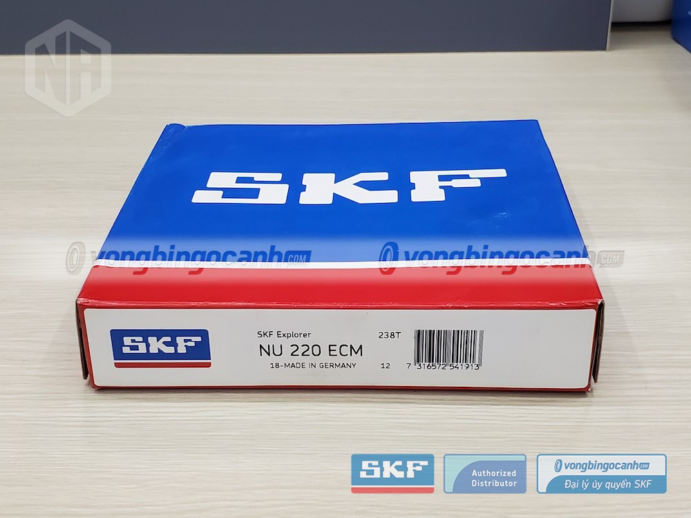 Vòng bi NU 220 ECM, Vòng bi đũa đỡ SKF, Đại lý SKF