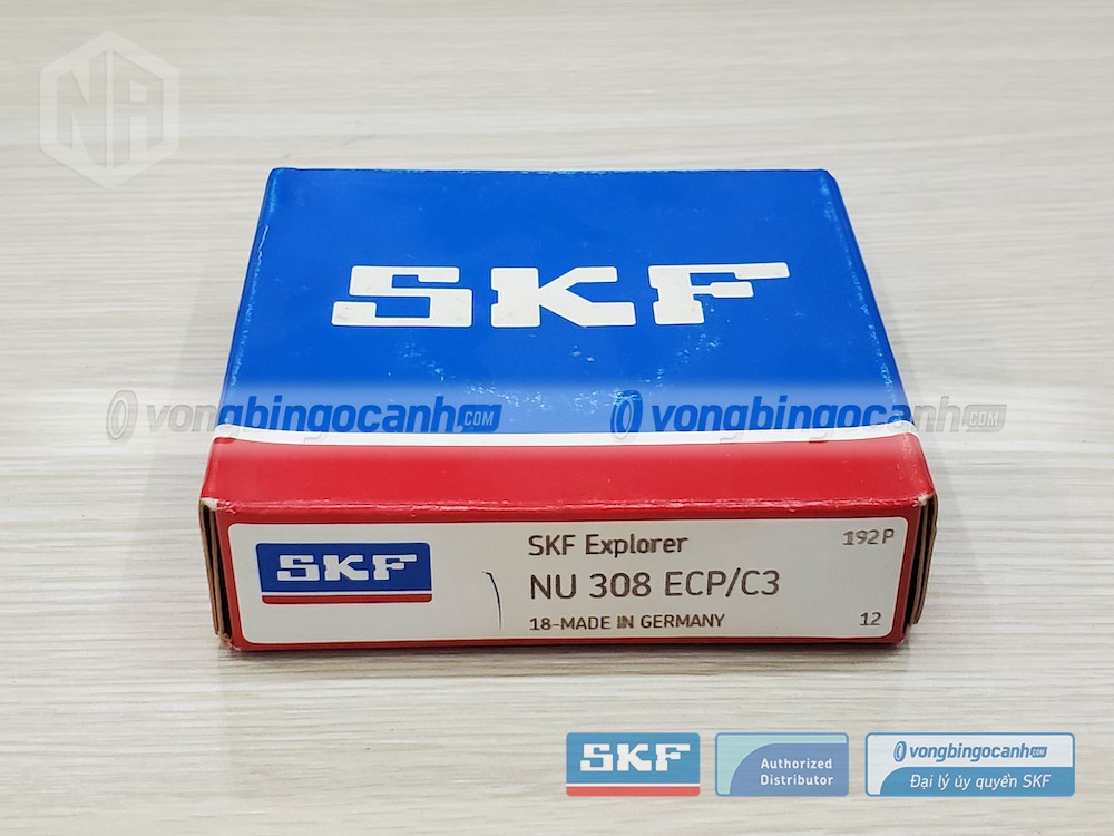 Vòng bi NU 308 ECP/C3, Vòng bi đũa đỡ SKF, Đại lý SKF