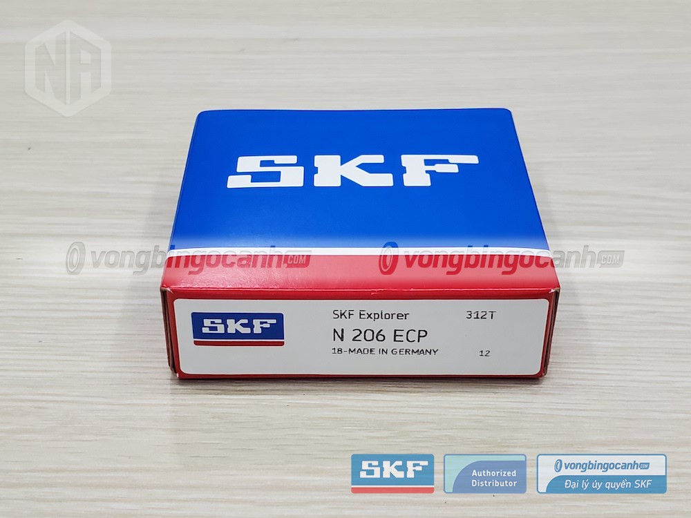 Vòng bi N 206 ECP, Vòng bi đũa đỡ SKF, Đại lý SKF