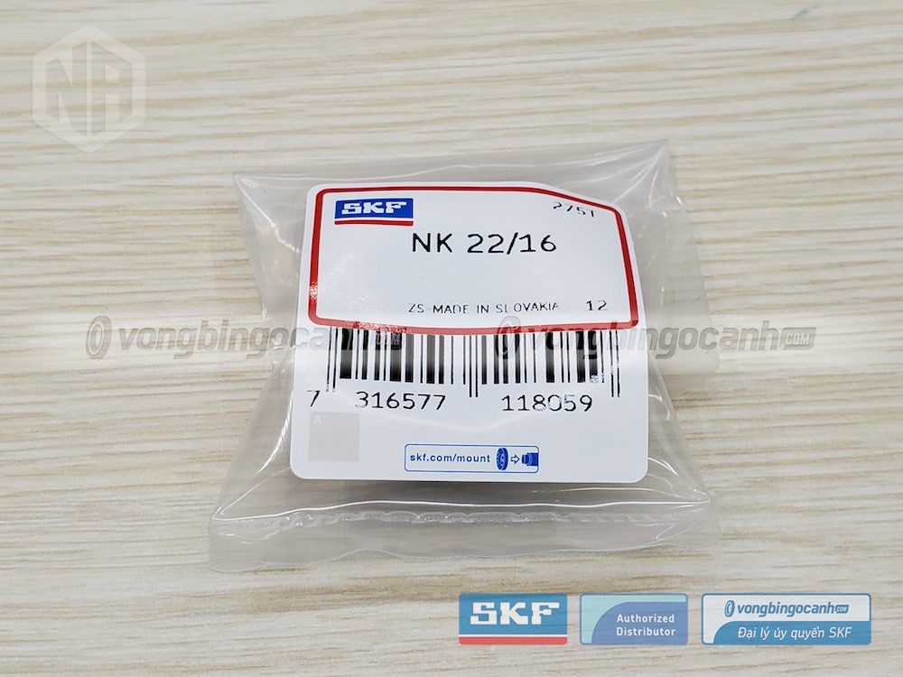 Vòng bi NK 22/16 SKF, Vòng bi bạc đạn kim SKF, Đại lý SKF